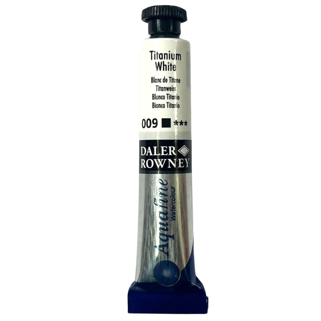 צבע מים בשפורפרת Titanium White 009-Daler Rowney-Aquafine