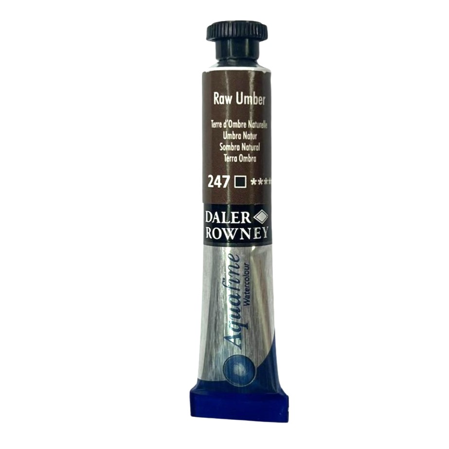 צבע מים בשפורפרת Raw Umber 247-Daler Rowney-Aquafine
